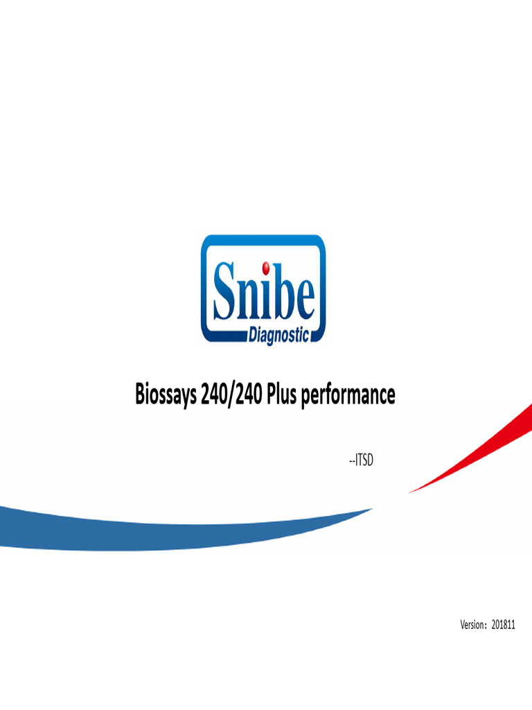 3 Biossays 240 Plus Performance and Consumables-V1 | PDF | Scientific ...