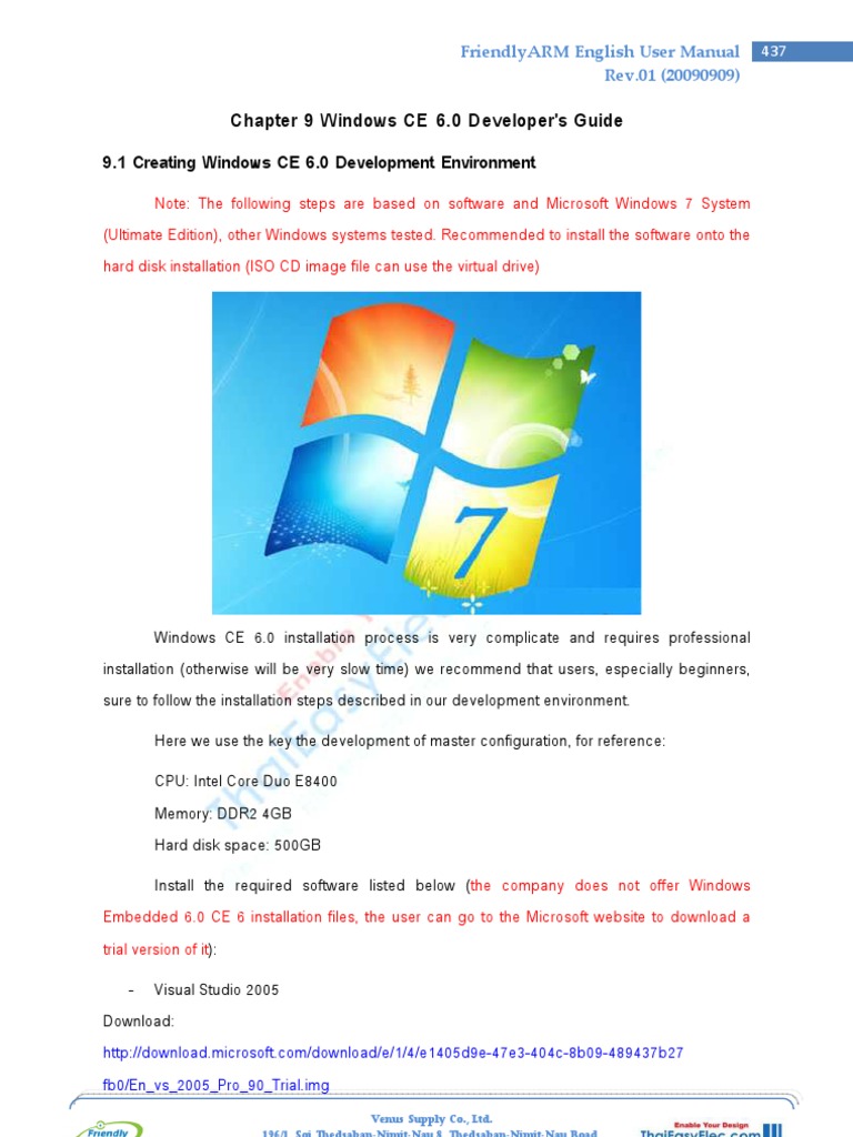 Chapter 9.1 - Creating Windows CE 6.0 Development Environment ...