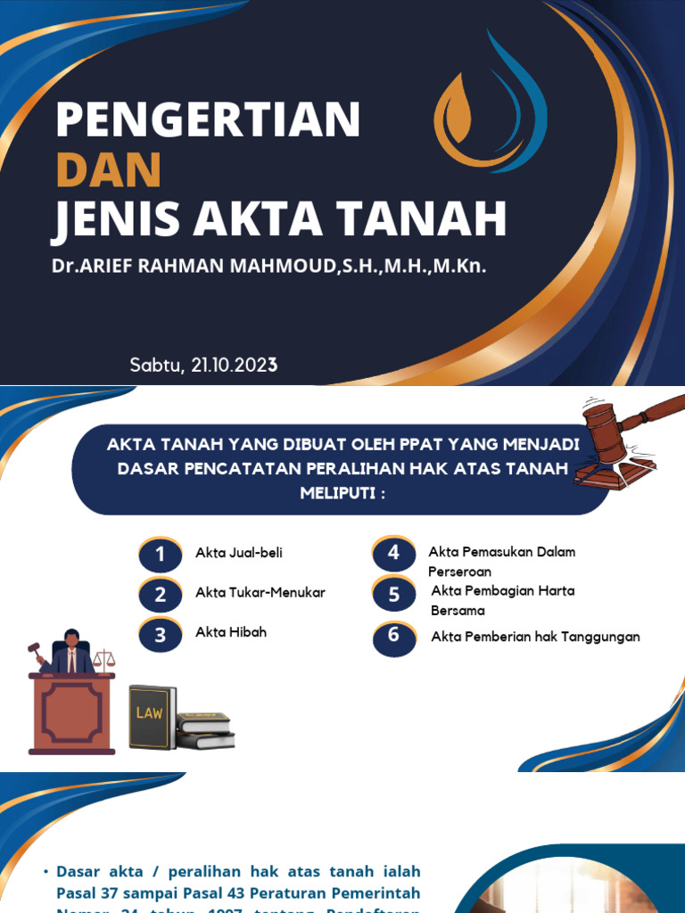 Jenis-Jenis Akta Tanah di Indonesia | PDF