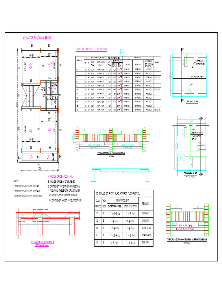 1st Slab RCC Design | PDF | Chess | Chess Theory