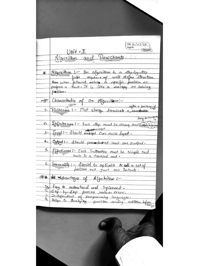 Foc 2nd Unit Algorithm and Flow Chart | PDF