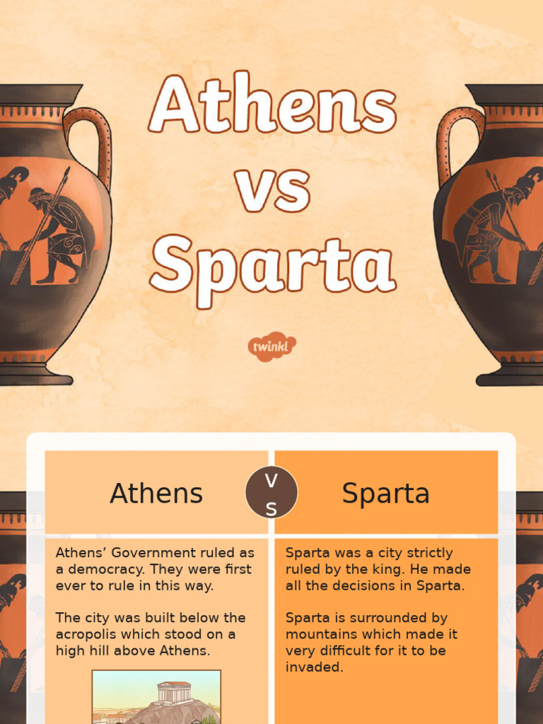 Sparta Vs Athens Powerpoint | PDF