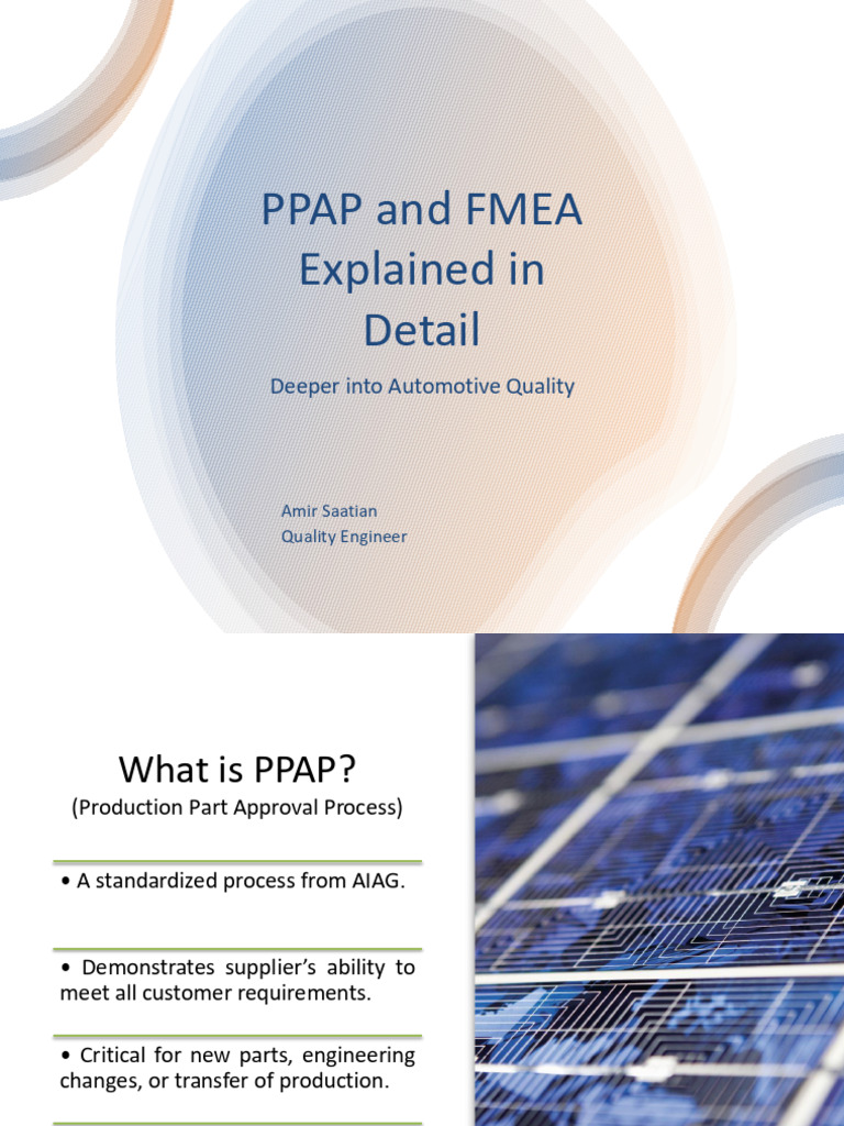 PPAP and FMEA Explain in Detail | PDF | Risk | Systems Thinking