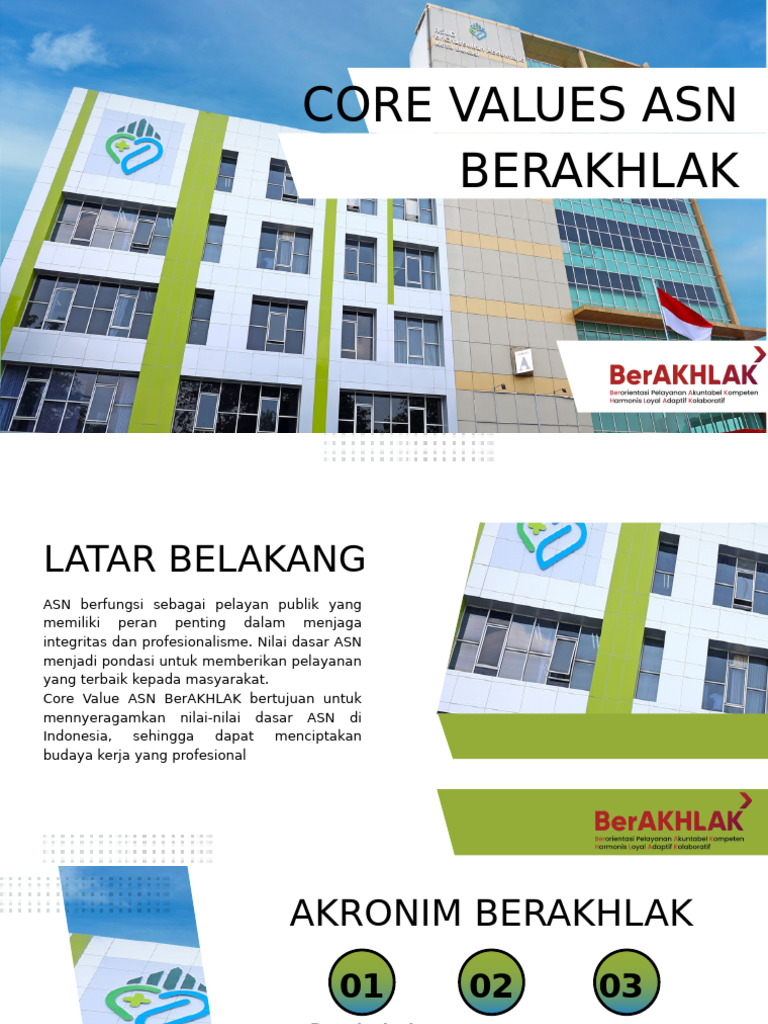 Paparan Core Value Asn Berakhlak | PDF