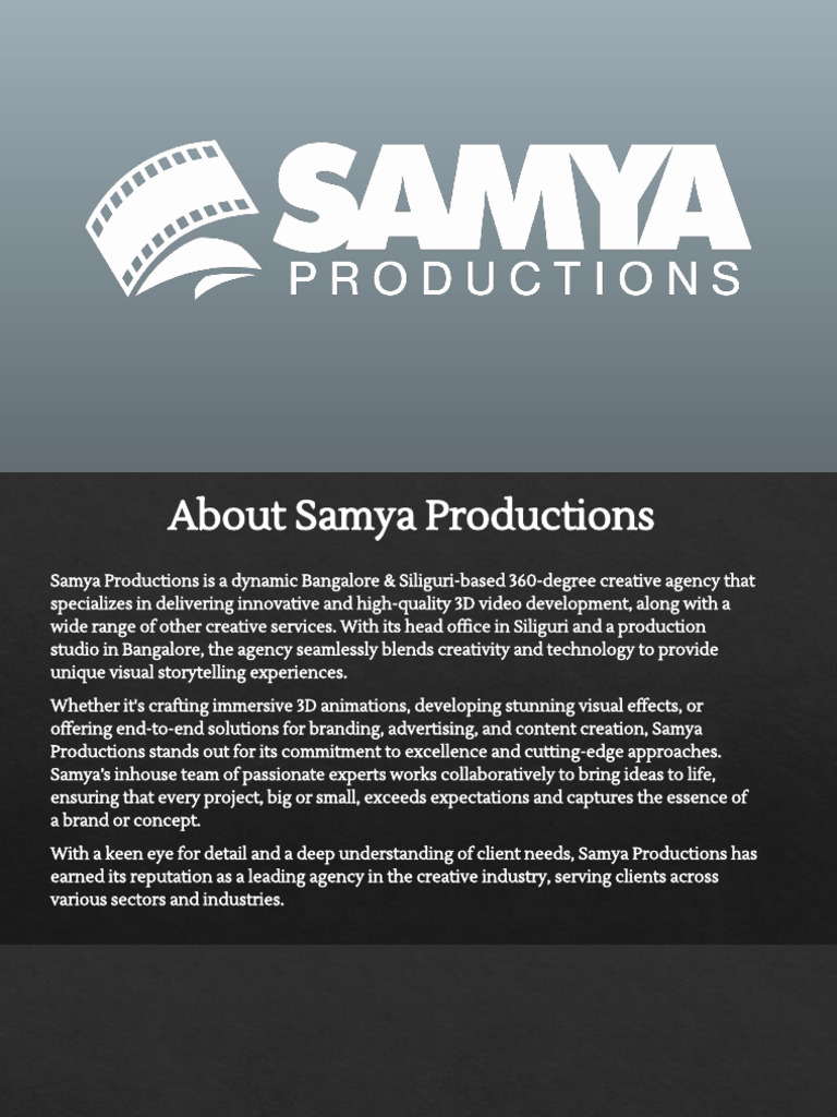 Samya Productions Creds 170925 | PDF