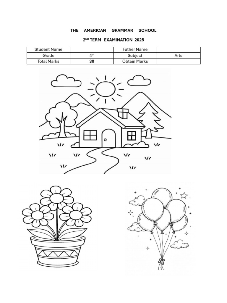 G 4 Arts 2nd Term Paper | PDF