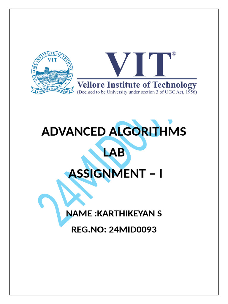 Advanced Algorithms | PDF | Computational Problems | Computer Libraries