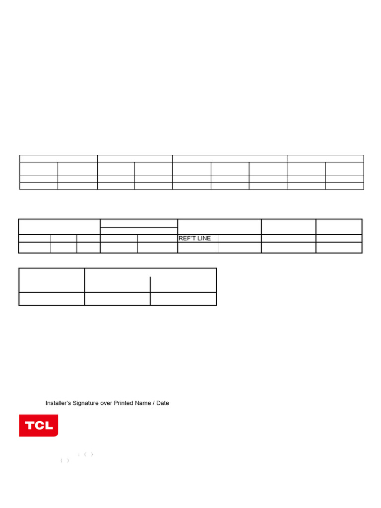 TCL Startup Checksheet | PDF | Air Conditioning | Electrical Equipment