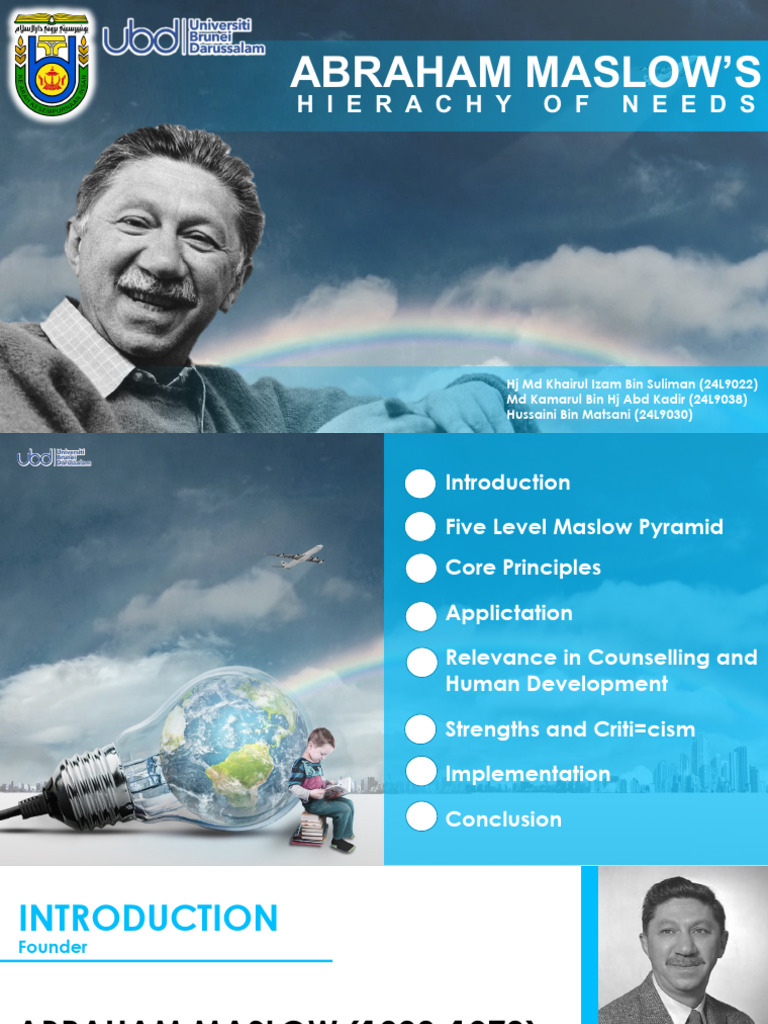 Abraham Maslow's | PDF | Psychology | Social Psychology