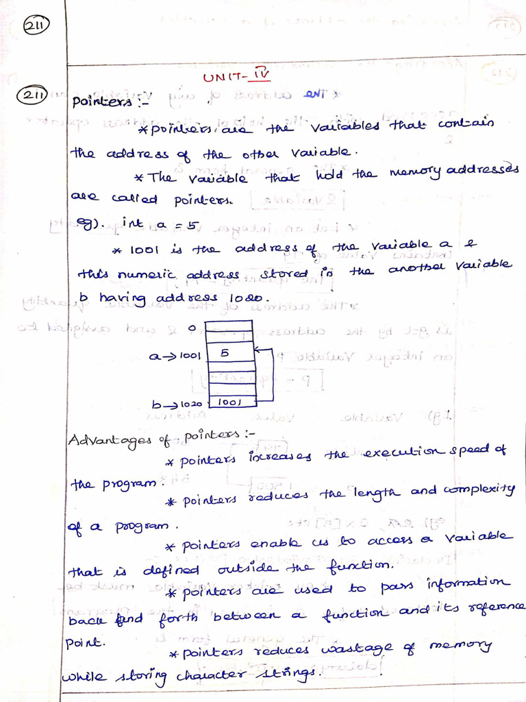 Module 4 Pointers, Files | PDF
