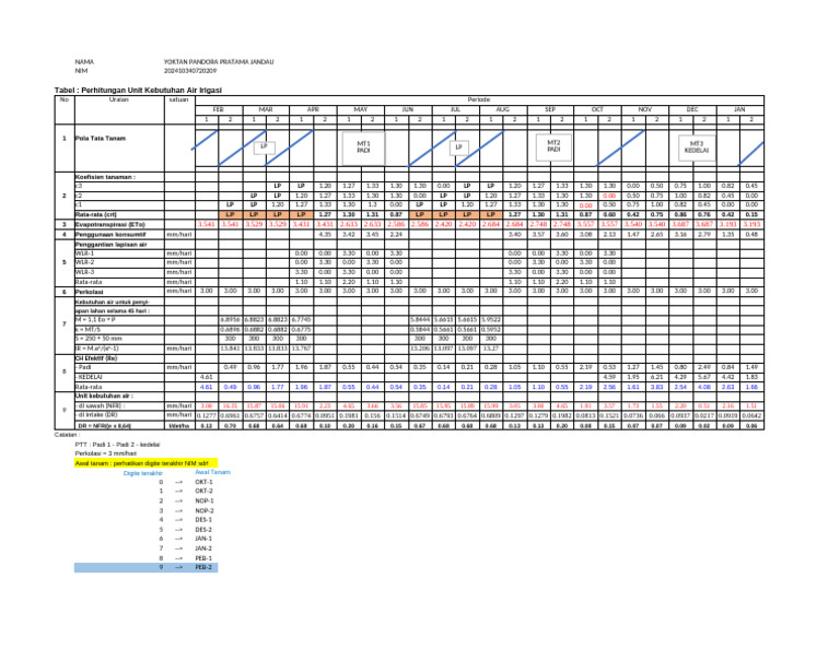 YOKTAN IRIGASI | PDF