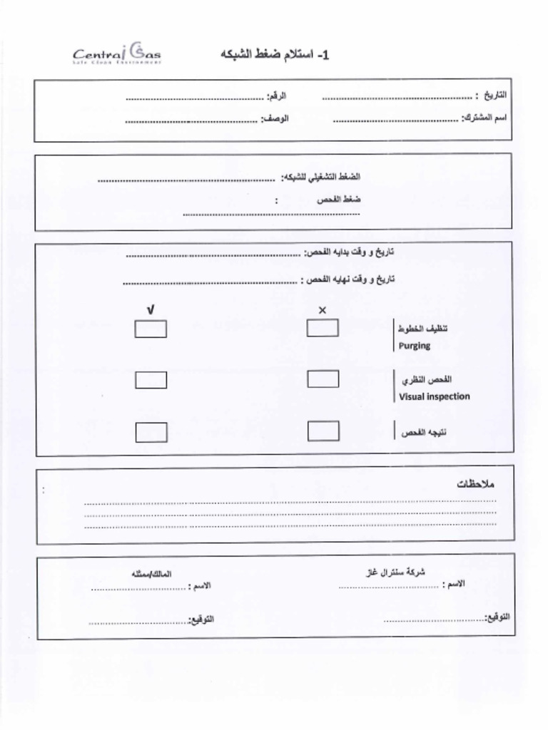 Progress and Pneumatic Test Report Form | PDF