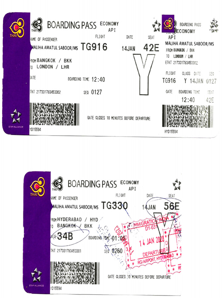 Boarding Pass 1 | PDF