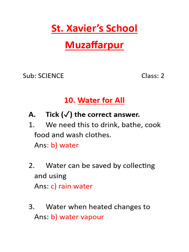 Science Class 2 CH 10-1 | PDF