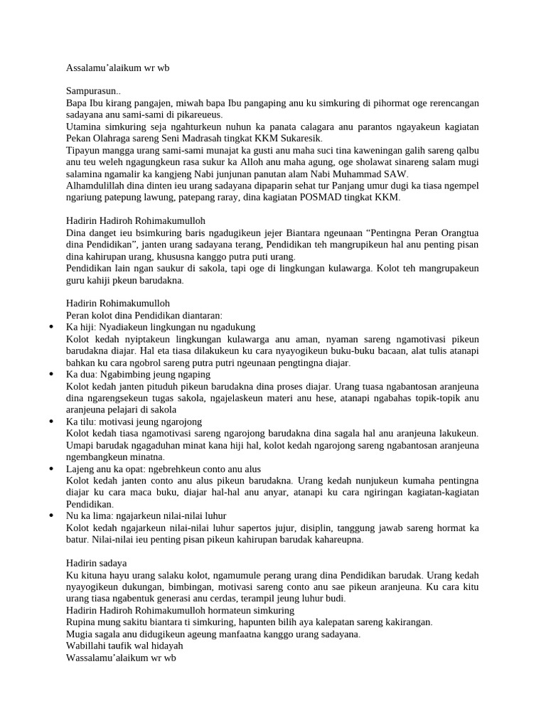 Teks Biantara Pa | PDF