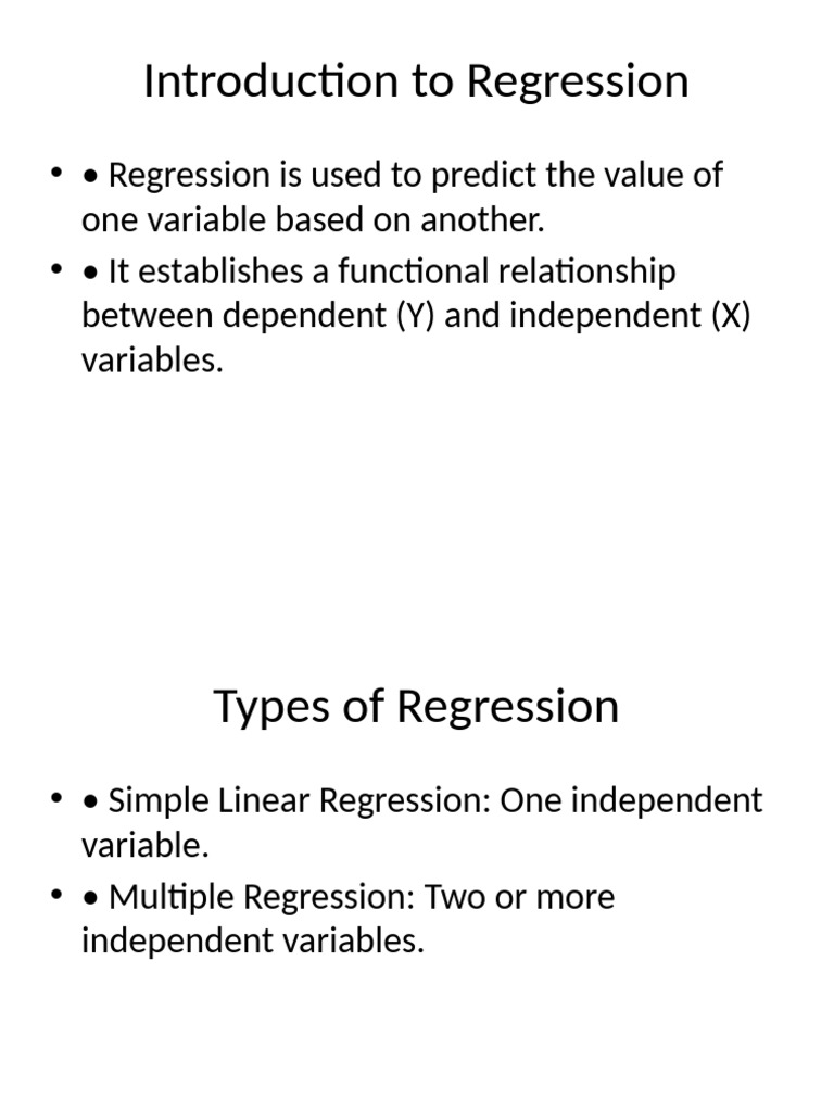 Understanding Regression Analysis Basics | PDF