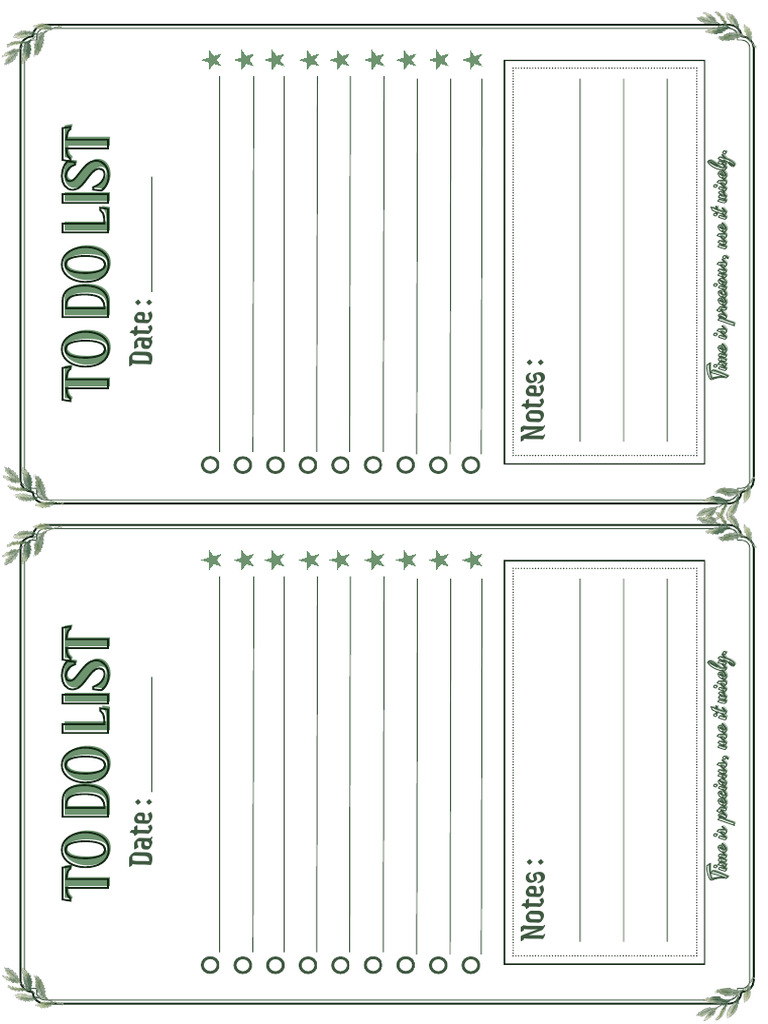 To Do List +new | PDF