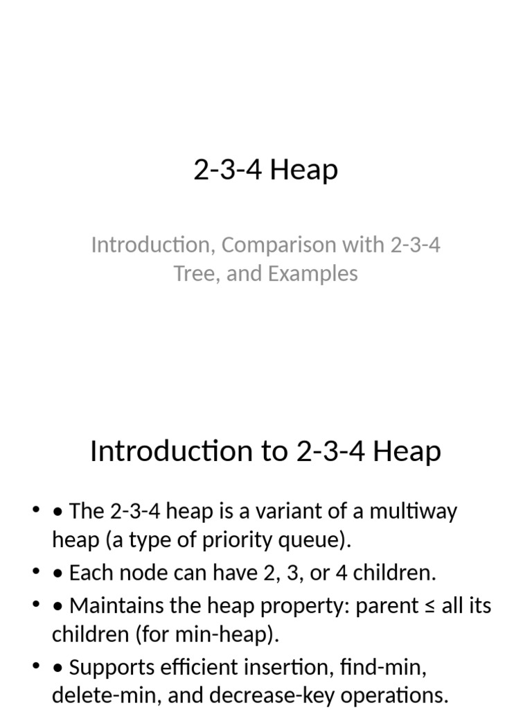 2 3 4 Heap Presentation | PDF