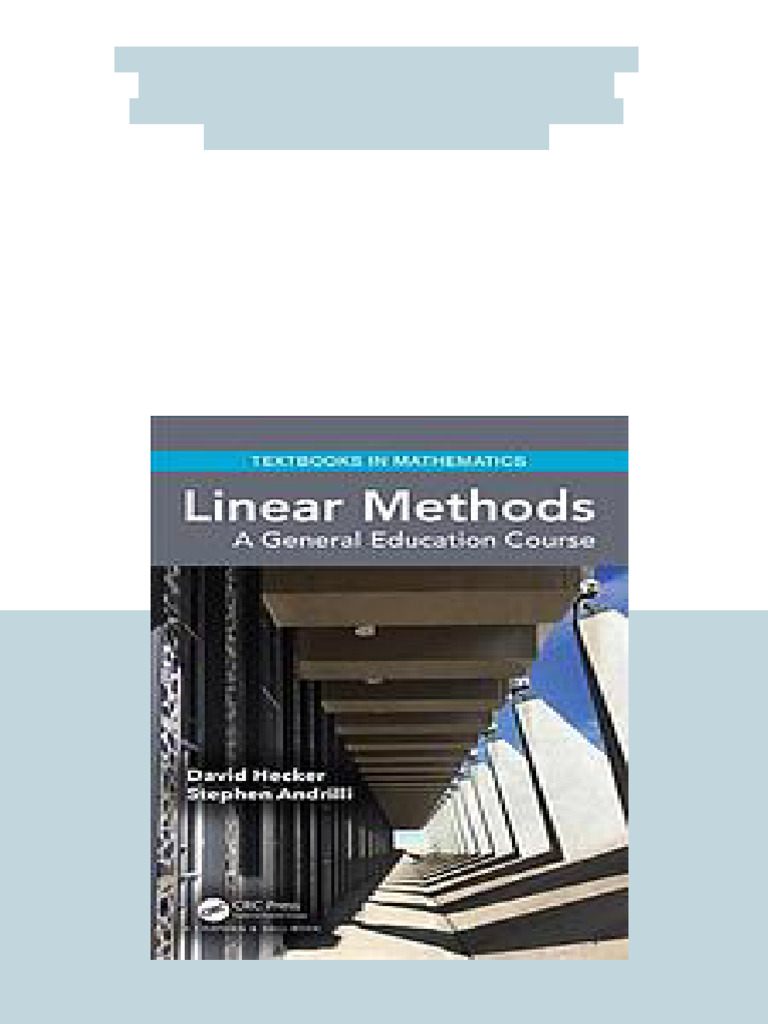 (Ebook) Linear Methods: A General Education Course by Andrilli, Stephen ...