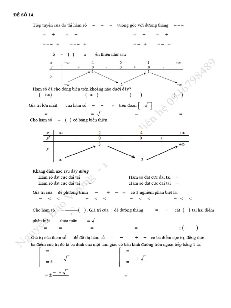 12-KSHS-ĐỀ SỐ 14 | PDF