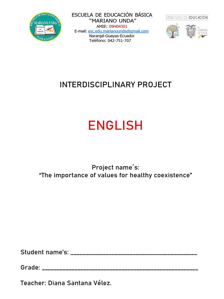 Interdisciplinary Project | PDF