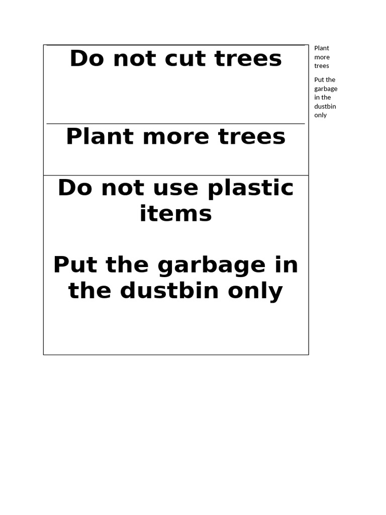 Promote Tree Planting and Waste Management | PDF