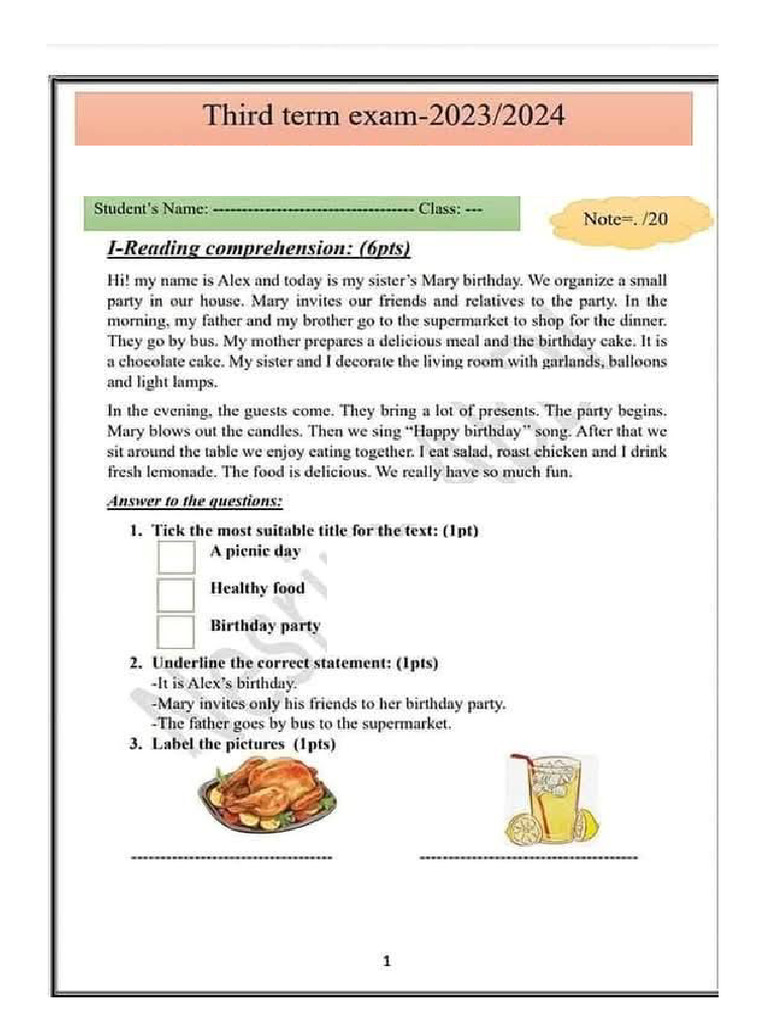 5th Form - Term3 | PDF