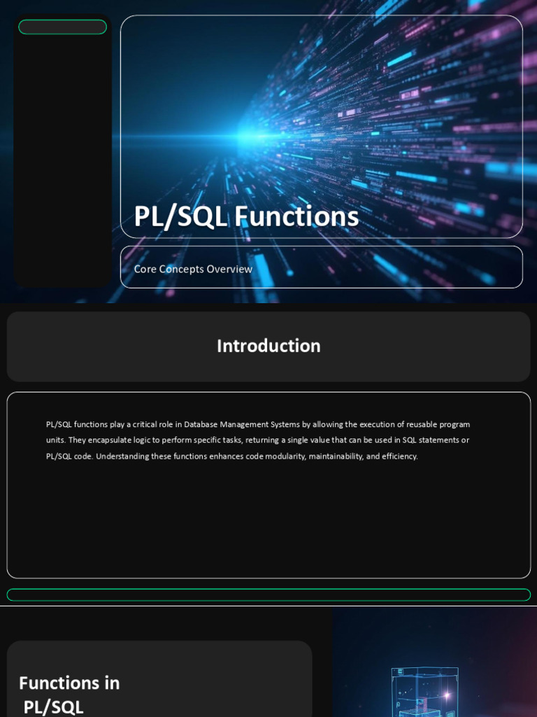 SQL Functions | PDF | Parameter (Computer Programming) | Pl/Sql