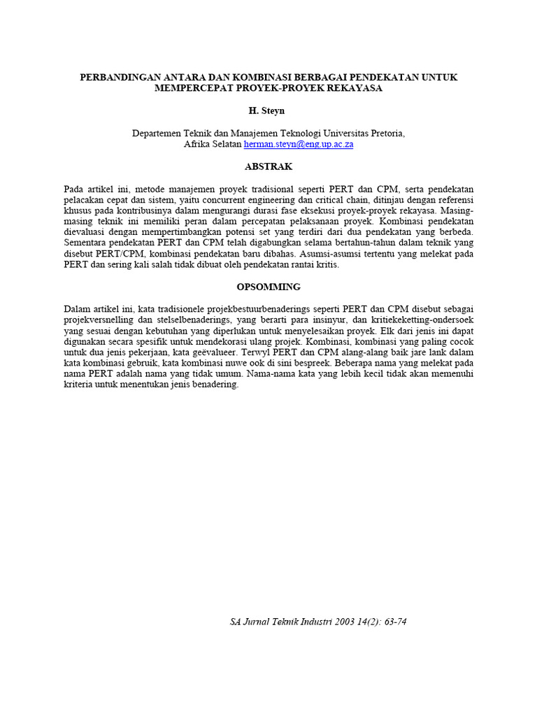 Steyn - Comparisons (2003) Id | PDF