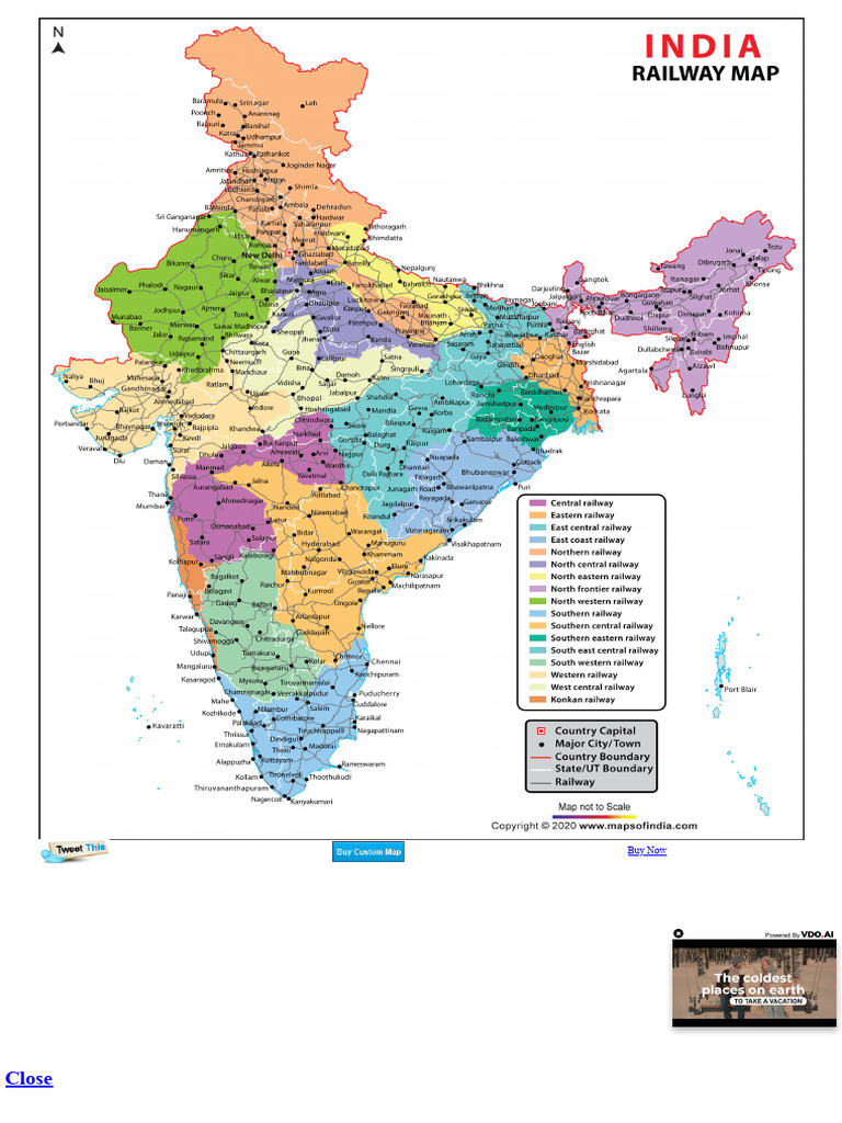 Indian Railways Map Enlarged View | PDF
