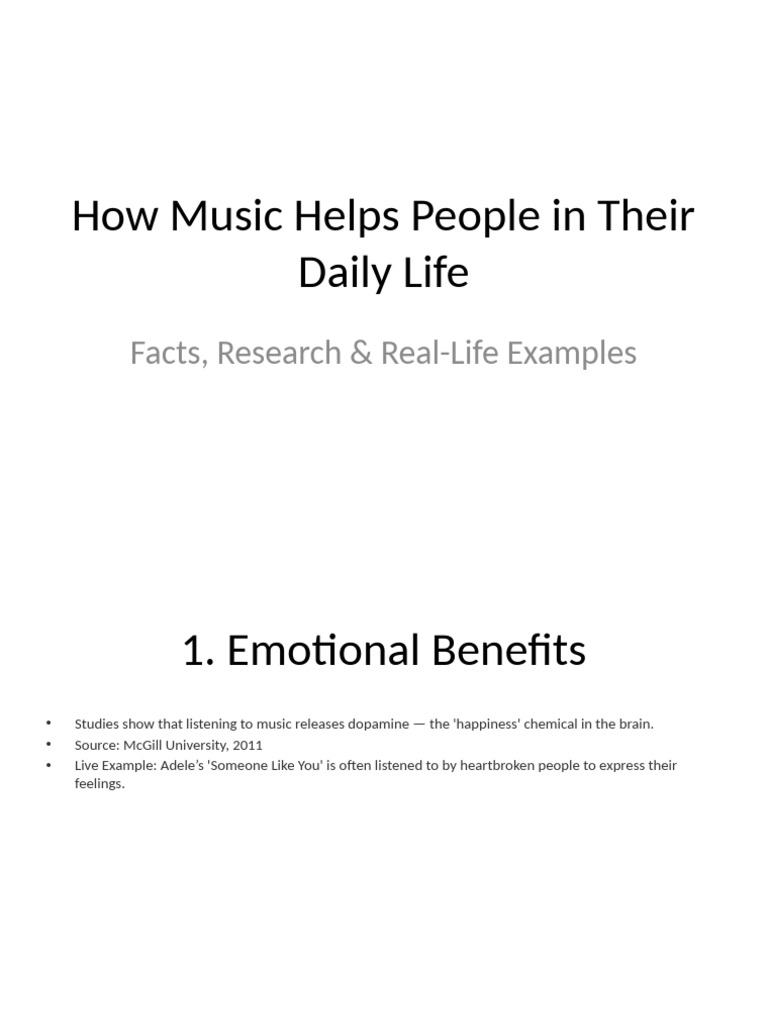 How Music Helps People | PDF