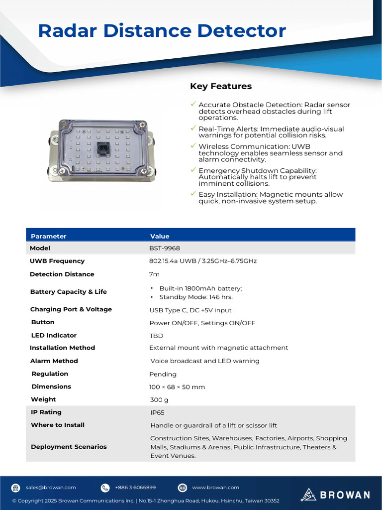 Radar Distance Detector for Lifts | PDF | Ultra Wideband | Radar