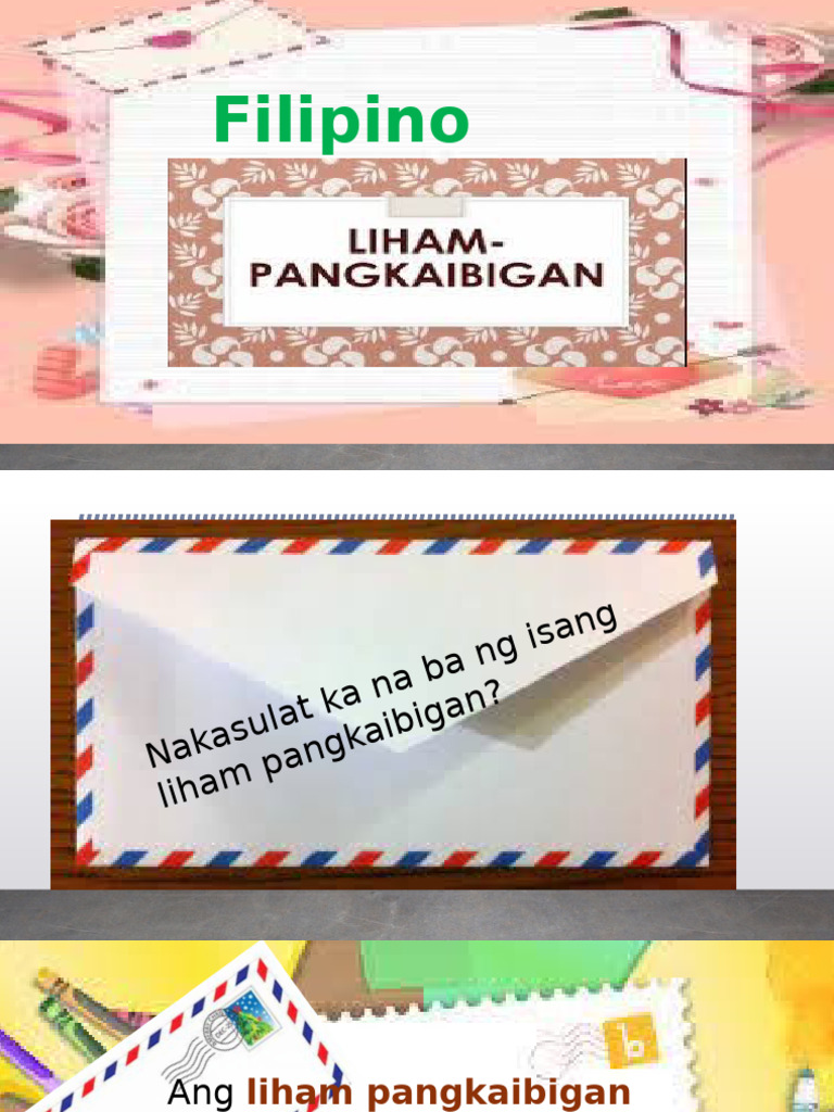Liham pangkaibigan | PDF