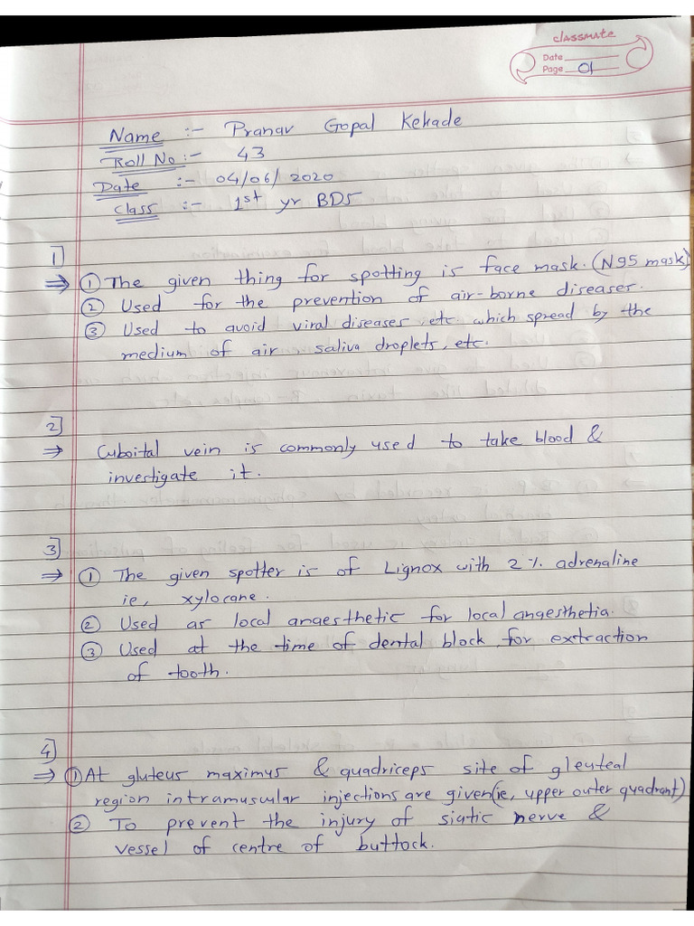 Anatomy Practical | PDF