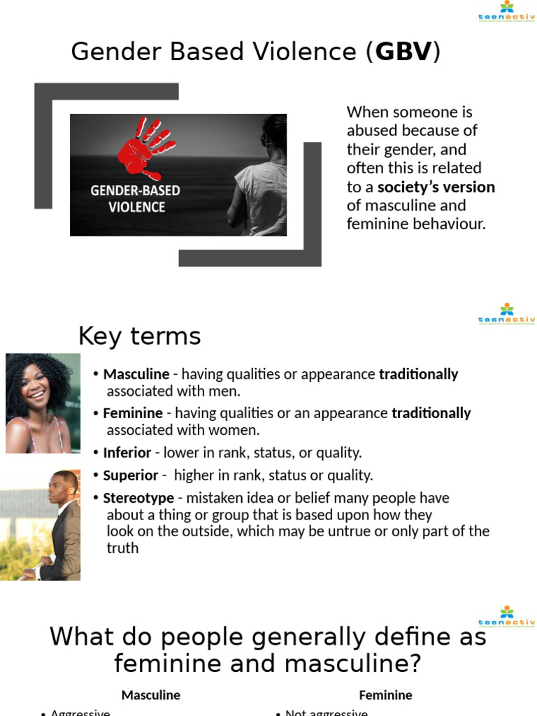 Lesson 3 - Gender Based Violence A27cd986 | PDF