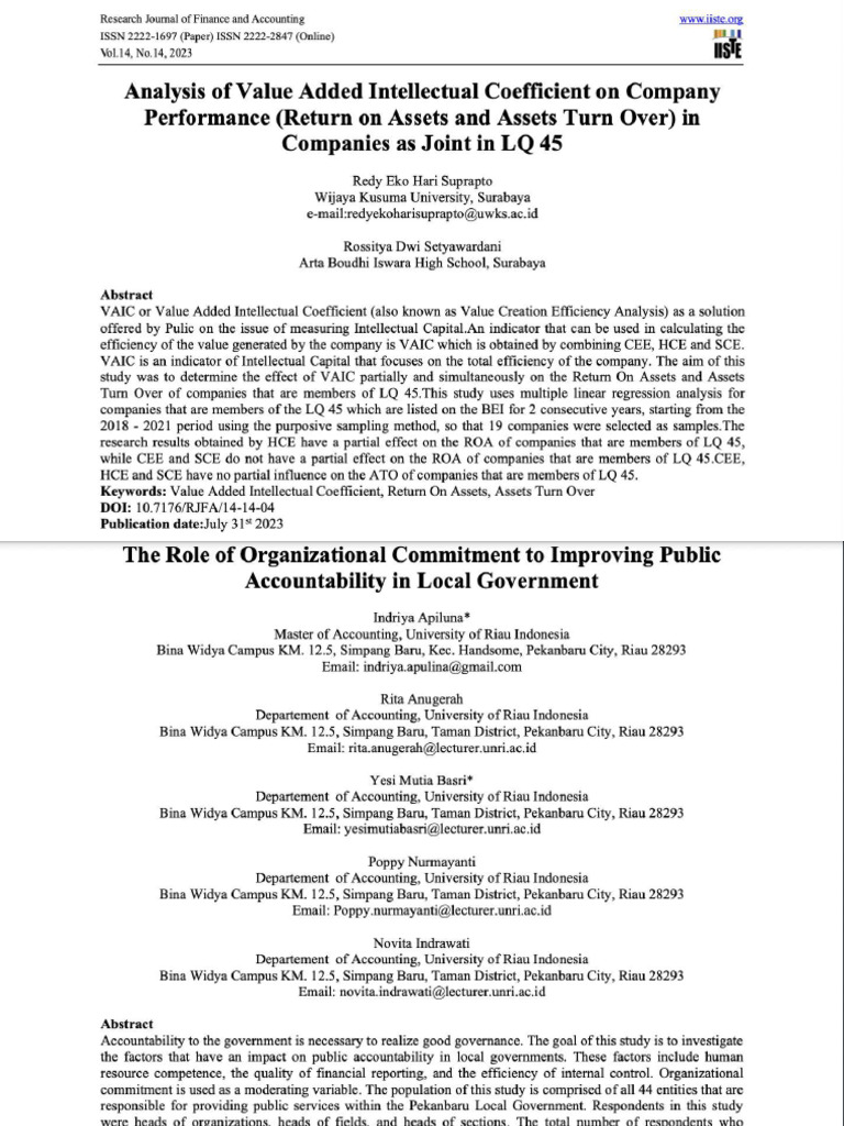 10 Research Journals - Topics:Titles | PDF