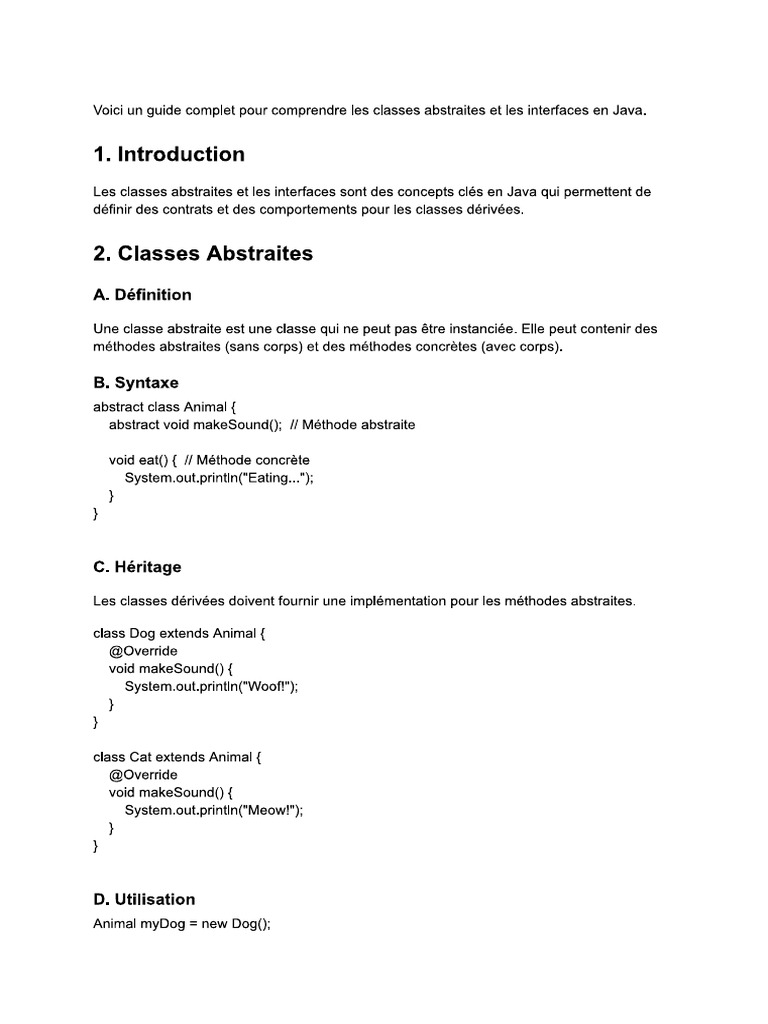 Abstract Interface Java | PDF