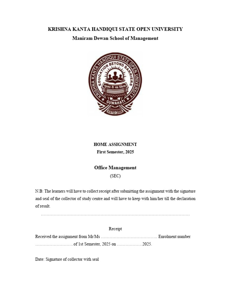 Office Management SEC 1761902312 | PDF