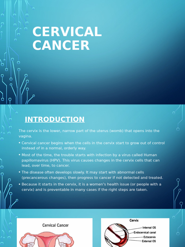 Cervical Cancer PPT.01 | PDF | Cervical Cancer | Cancer