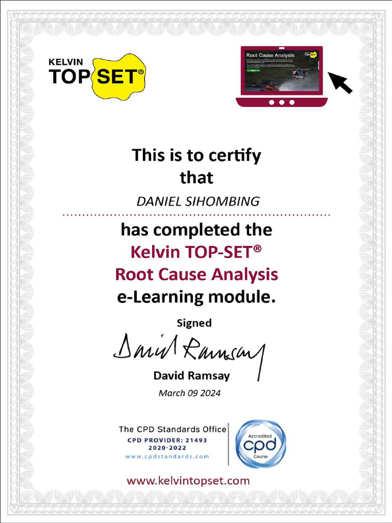 Incident Investigation Kelvin Top Set - Daniel Sihombing | PDF