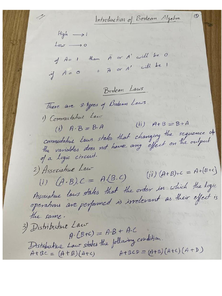 Boolean Algebra | PDF