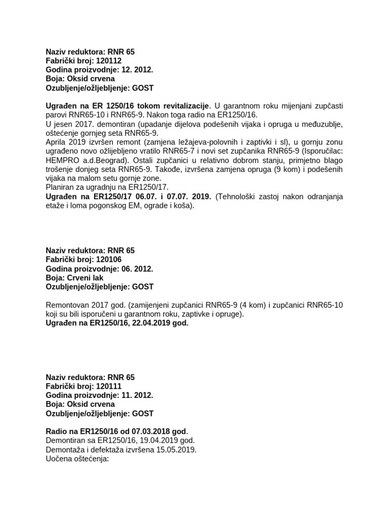 Reduktori RNR 65 | PDF