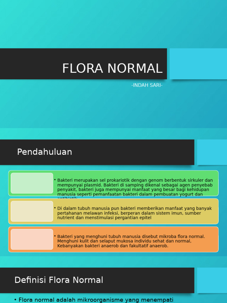 1 Dan 2. Flora Normal | PDF