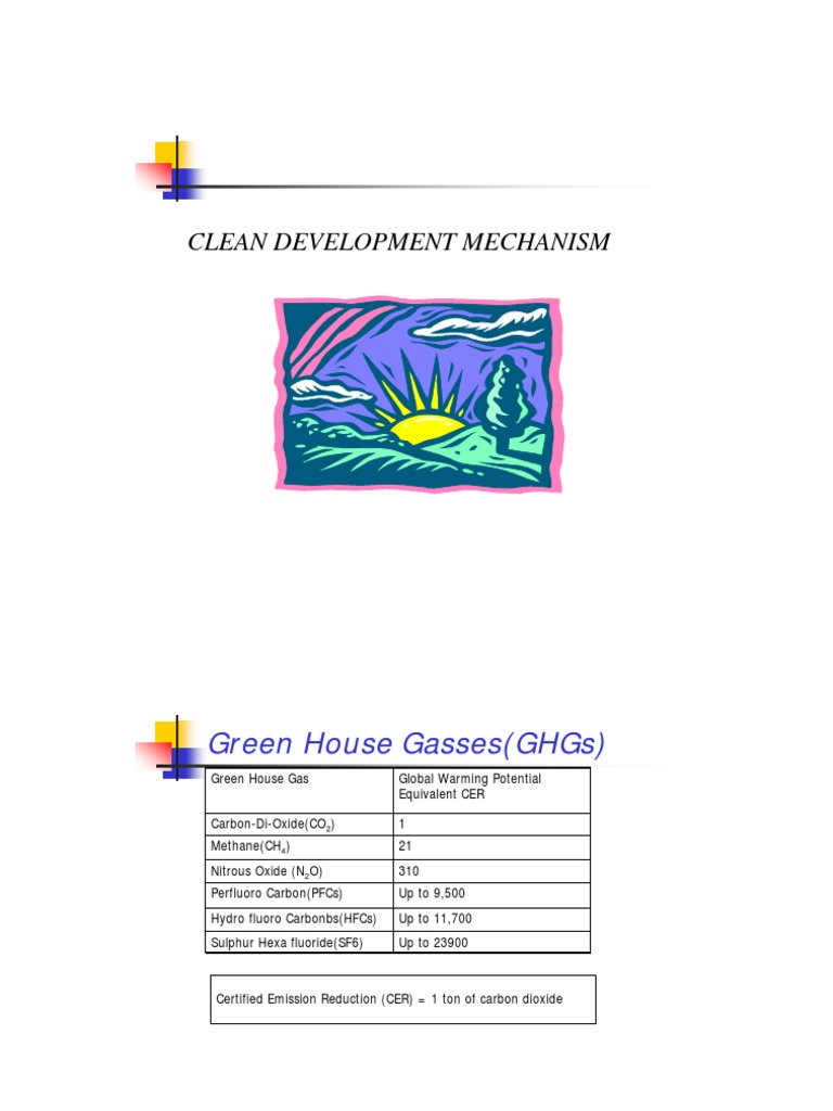Clean Development Mechanism | PDF | Clean Development Mechanism | Kyoto ...