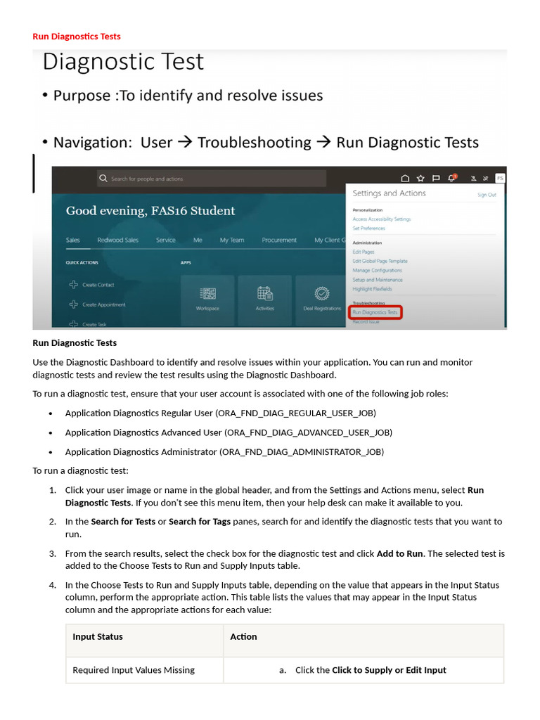 Run Diagnostics Tests | PDF | Dialog Box | Menu (Computing)