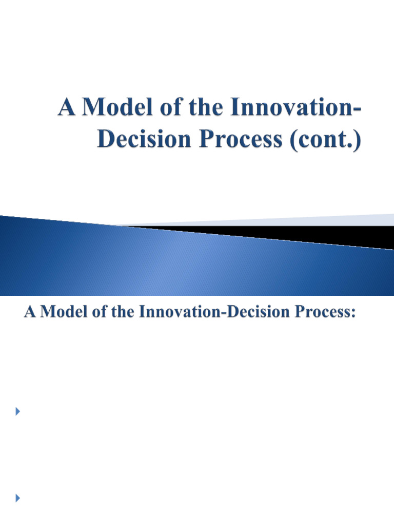 Lec 5 A Model of The Innovation-Decision Process (Cont.) | PDF ...