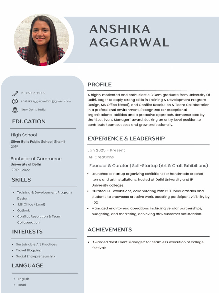 Anshika Aggarwal Resume PDF | PDF