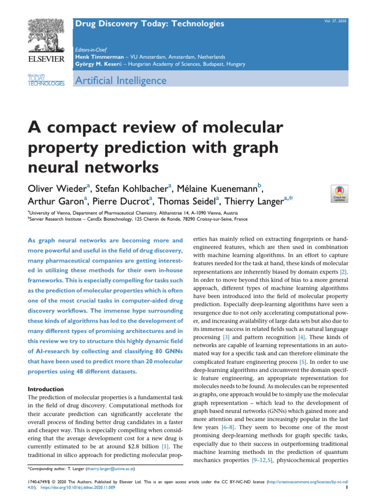 GNNs for Molecular Property Prediction | PDF | Mathematical Relations ...
