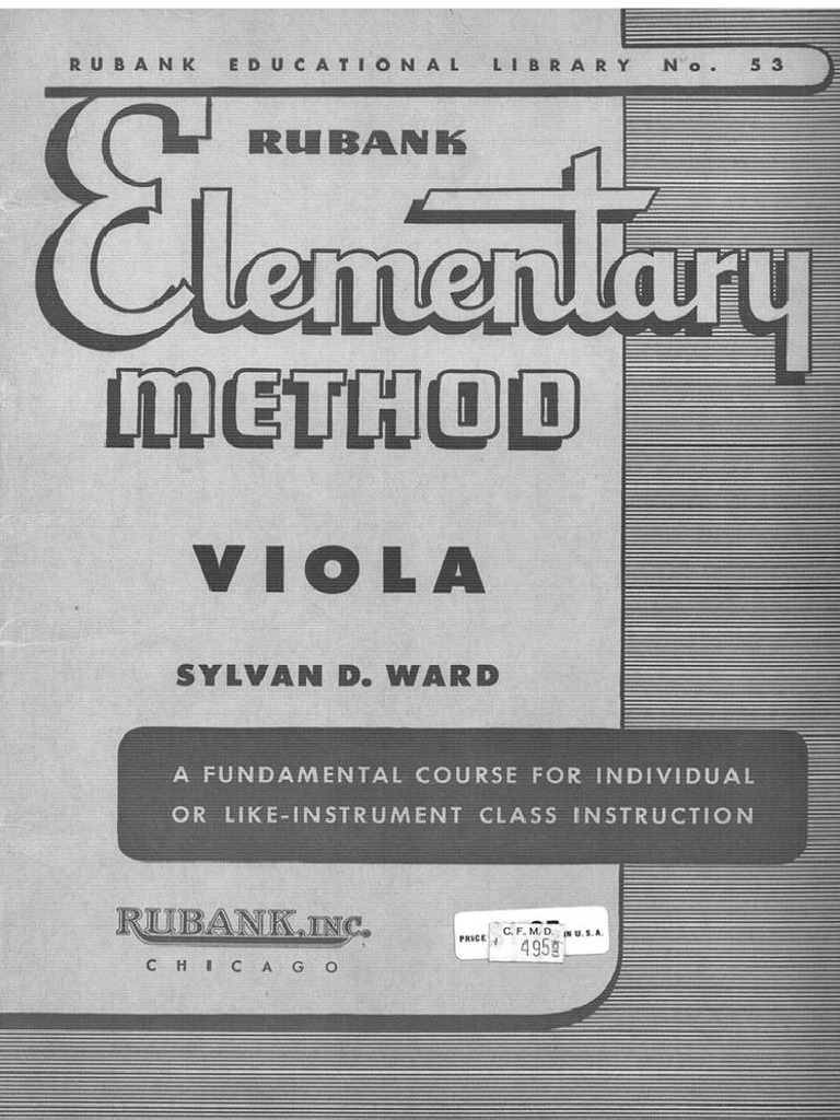 Rubank Viola Method Elementary - Compress | PDF