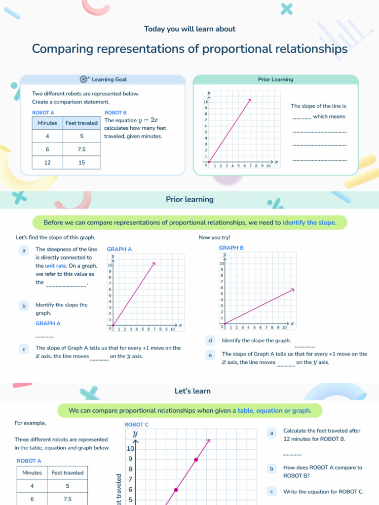 Comparing Representations of Proportional Relationships | PDF